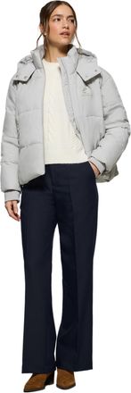 Polo Club Kurze Jacke Artic grau mit fester Kapuze und Polo Club Details