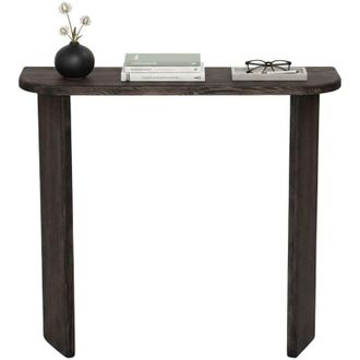 Dmora Konsolentisch Astralis, Ausziehbarer Mehrzwecktisch, Eingangskonsole, Regal mit Erweiterungen, 100x30h90 cm, Anthrazit, mit verst&auml;rkter Verpackung