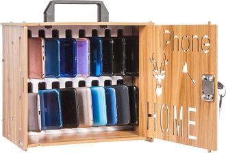 Generic Handy Aufbewahrungsbox mit 16/36 F&auml;chern, Handy-Schlie&szlig;fach aus Holz, Robust und Langlebig, Einfache Montage, Ideal f&uuml;r Schulen, Unternehmen und Fabri