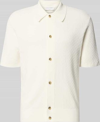 Tiger Of Sweden Regular Fit Poloshirt mit Strukturmuster Modell ARAAWEN