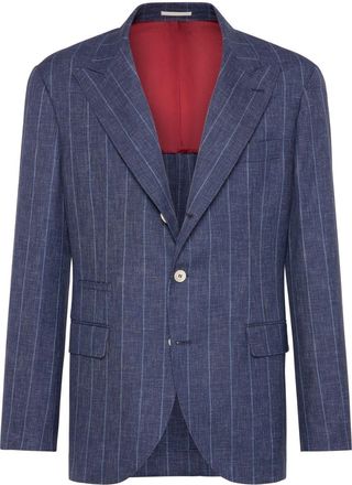 Brunello Cucinelli Sakko aus Schurwolle - Blau
