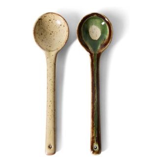 HKliving Couverts de service en c&eacute;ramique Hills - Set de 2 HKliving