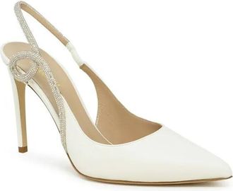 Ninalilou Hohe Schuhe - Cream Leather Pumps - Gr. 38,5 (EU) - in Beige - für Damen