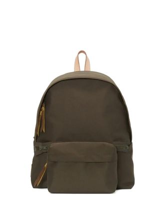 HENDER SCHEME Leder-Rucksack mit Rei&szlig;verschluss - Gr&uuml;n