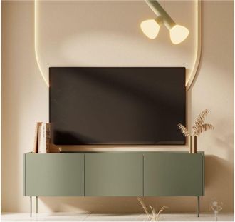 BOBOCHIC Bobochic - Meuble tv 3 portes 170 cm atlas Vert