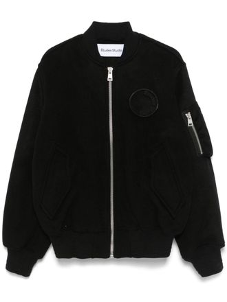 &Eacute;tudes Studio Bomberjacke aus Wolle - Schwarz