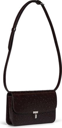 Toteme T-Lock Crossbody Bag - Burgundy