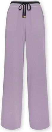 Elena Miro Femme, Pantalons, Violet, Taille: 44 FR Pantalon Palazzo en m&eacute;lange de viscose