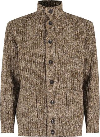 FILIPPO DE LAURENTIIS Blusotto Bottoni Merino Fine - - Knitwear - Herren - Braun - XL