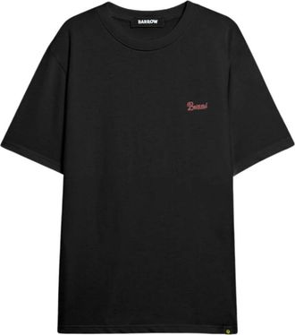 Barrow Barrow, unisex, Tops, Noir, Taille: S T-Shirt En Jersey