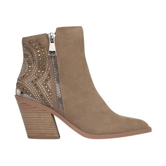 Alma En Pena Stiefeletten mit Rei&szlig;verschluss und Nieten - - Shoes - Damen - Beige - 38 EU