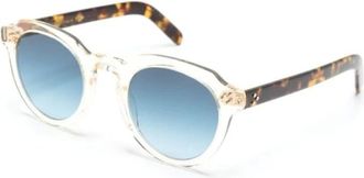 Moscot unisex, Accessoires, Brun, Taille: 48 MM Gavolt SUN Flesh Tortoise Denim Blue Lunettes de soleil