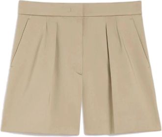 Max Mara Femme, Shorts, Beige, Taille: 36 FR Short Stretch en satin de coton