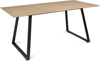 IDMarket Esstisch, ausziehbar, rechteckig, Havana, 6-8 Personen, Industriedesign, 150-180 cm