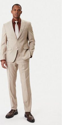 HUGO BOSS Anzug Huge 50557273 Beige Regular Fit
