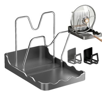 Generico Halterung f&uuml;r | Aufbewahrungsst&auml;nder mit 2 Schw&auml;mmabl&auml;ufen - -Organizer f&uuml;r Arbeitsplatte - f&uuml;r Zuhause, Wohnung, K&uuml;che, Schrank, Ecksp&uuml;le, Spachteln