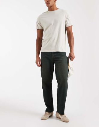 Levi's 568 - Locker geschnittene Straight Jeans in dunkler Vintage-Waschung-Navy