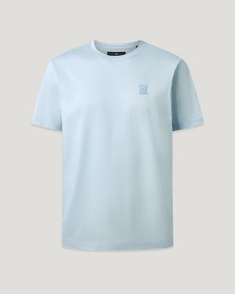 Belstaff T-shirt Steel Pour Homme Mercerised Cotton Bleu Ciel 2xl