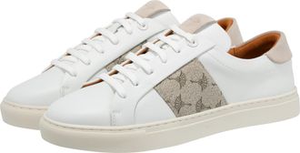 Joop Sneaker JOOP mazzolino lista 1.0 coralie sneaker yd6, Herren, Gr. 42, wei&szlig; (beige), Rindsleder, Basic, Schuhe Sneaker
