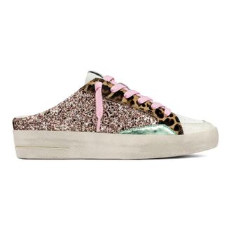Crime London Multicolor Glitter Sneaker mit Leoparden-Details - - Shoes - Damen - Mehrfarbig - 40 EU