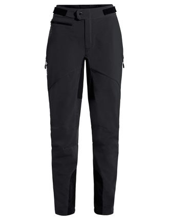 Vaude Qimsa Softshell Pants II Fahrradhose Damen, Winddichte Softshellhose Damen f&uuml;r Ganzjahres-Biker, Fahrradhose Winter Damen atmungsaktiv & wasserabweise