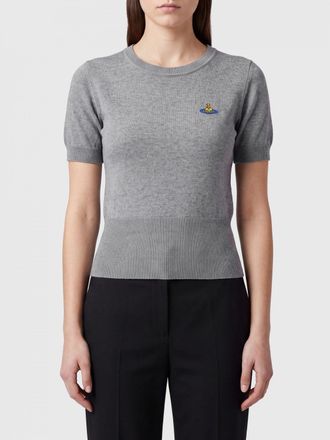 Vivienne Westwood Pull slim en coton et cachemire &agrave; logo Orb