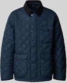 Barbour Regular Fit Steppjacke mit Kontrastkragen Modell HORNBY