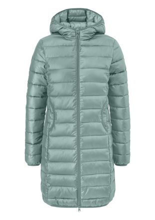 QS by s.Oliver Leicht wattierter Steppmantel mit Kapuze pastelltürkis L