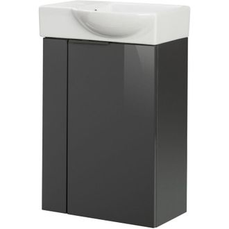 Fackelmann Set sbc - Anthrazit rechts - 45 x 71 x 32 - Fackelmann