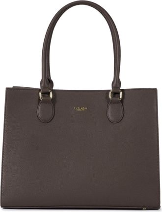 Carlheim Annabelle Genuine Leather Tote Bag (Brown)