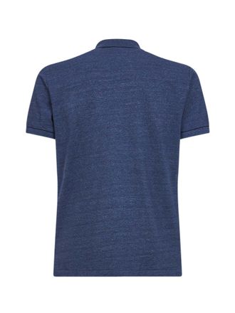 Polo Ralph Lauren Mens Iconic Mesh Polo Shirt Blue Cotton T-shirts And Polos