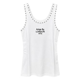 Aniye By Top Sans Manches Clout&eacute; - Femme - Tops - Blanc - Taille: 42 FR