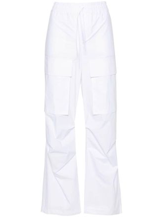 Parosh Pantalon cargo en coton &agrave; jambe droite Parosh