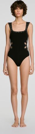 Sandro Body en maille &agrave; studs