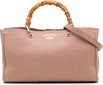 Gucci Hobo Bags - Medium Calfskin Bamboo Shopper Satchel - Gr. unisize - in Gold - für Damen