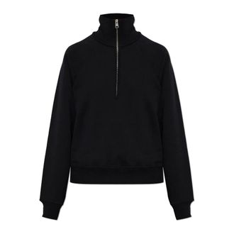 Ami Femme, Sweatshirts et sweats &agrave; capuche, Noir, Taille: 38 FR SweaT-shirt &agrave; col zipp&eacute;