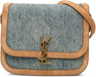 Saint Laurent Hobo Bags - Medium Denim Solferino Crossbody - Gr. unisize - in Blau - f&uuml;r Damen