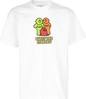 Carhartt Work in Progress Gummy T-Shirt aus wei&szlig;er Baumwolle - - Tops - Herren - Wei&szlig; - XL