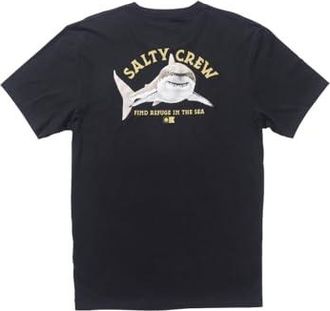 Salty Crew T-Shirt &agrave; Manches Courtes pour Homme, Noir, Taille M