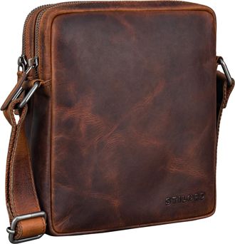 STILORD Zander Kleine Leder Umh&auml;ngetasche Herren Schultertasche Echt Leder-Tasche - Crossbody Bag Herrentasche zum Umh&auml;ngen Messenger Bag M&auml;nnerhandtasche f&uuml;r