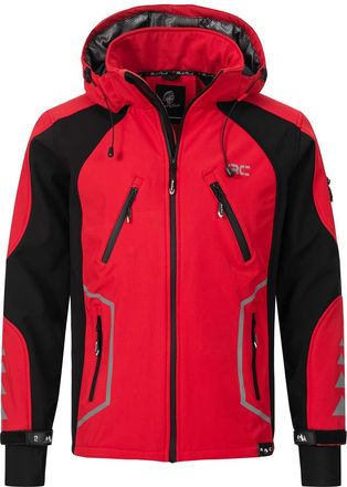 Rock Creek Herren Softshell Jacke Outdoor Jacke Windbreaker &Uuml;bergangsjacke Anorak Kapuze Regenjacke Winterjacke Herrenjacke Jacket H-230 Rot S