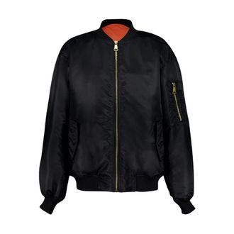 Balmain Nylon Bomber mit Stickerei - - Jackets - Herren - Schwarzk - L
