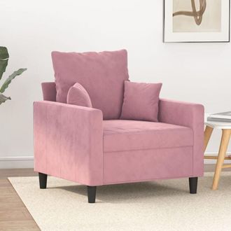 vidaXL vidaXL Fauteuil Rose 60 cm Velours