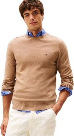 Tommy Hilfiger Homme, Pulls, Beige, Taille: L Pulls &agrave; col rond