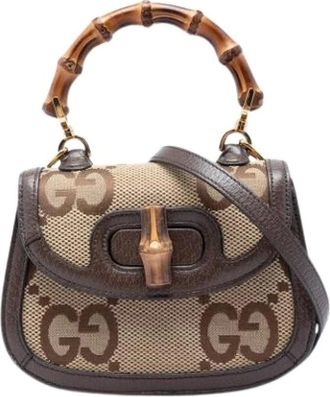 Gucci Sac bandouli&egrave;re mini Pre-owned - Femme - Pre-owned - Beige - Taille: ONE Size