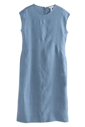 Next Midikleid Gerades Premium-Midikleid aus 100 % Leinen (1-tlg)