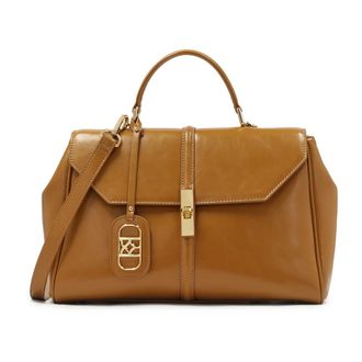 Kazar Braune Ledertasche mit elegantem Verschluss - - Bags - Damen - Braun - ONE SIZE