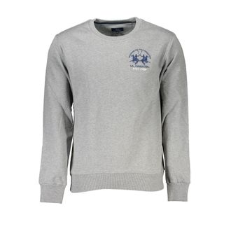 La Martina La Martina Grigio Baumwoll Herren Sweatshirt