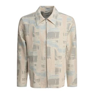 Nn.07 Texturierte Jacke mit Rei&szlig;verschluss - - Jackets - Herren - Mehrfarbig - S