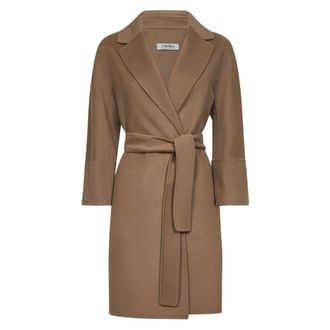 Max Mara Brauner Wollmantel Kimono Stil - - Coats - Damen - Braun - S